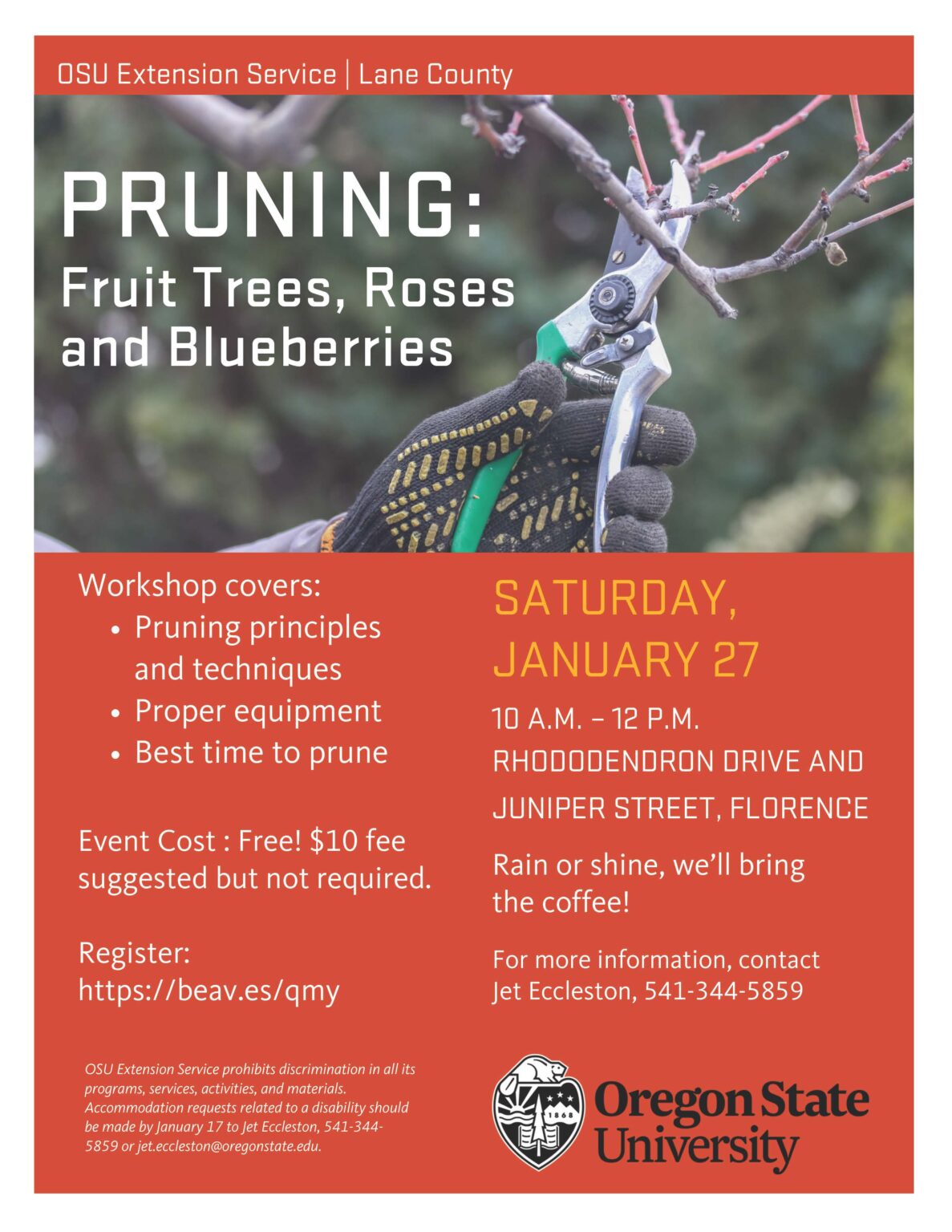 Pruning Workshop – OSU Extension Service - RiverCal – Events in the Siuslaw Region