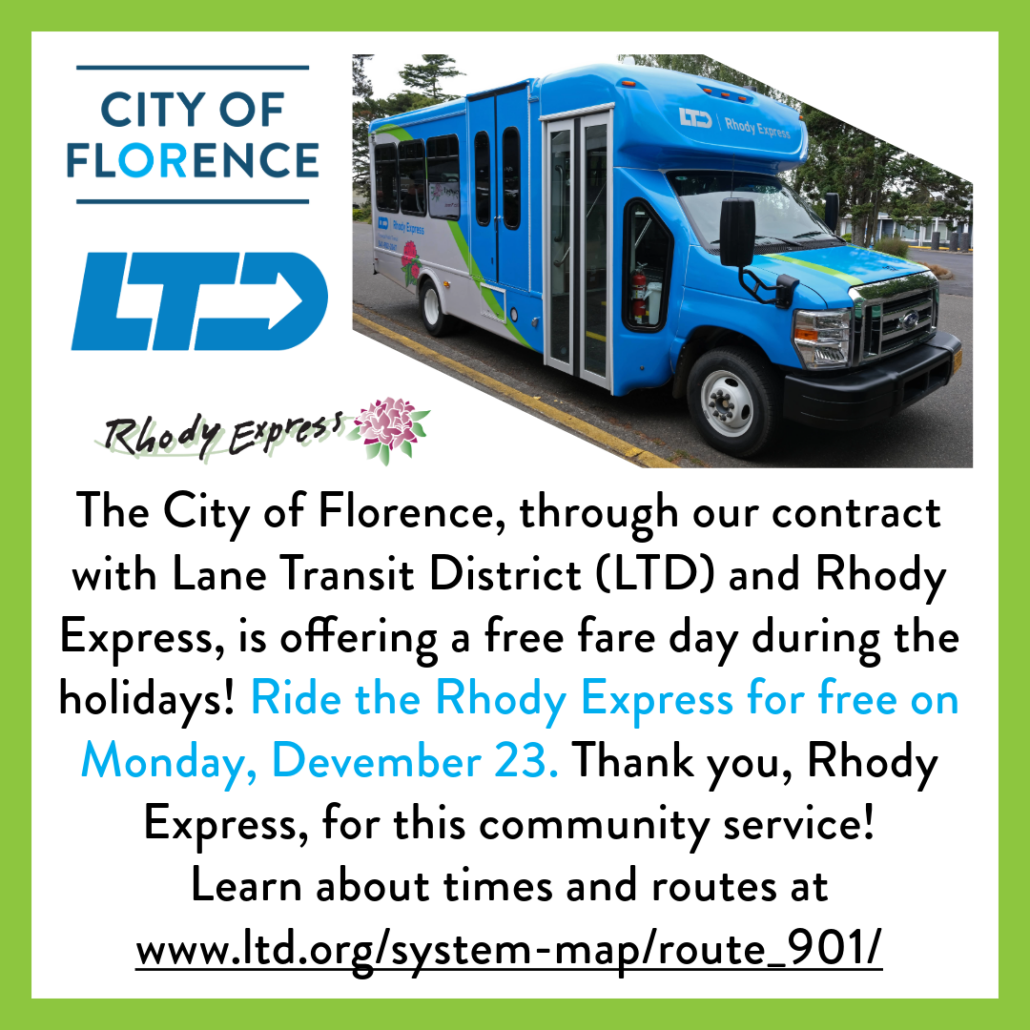 Free Fare Day on the Rhody Express - RiverCal – Events in the Siuslaw ...